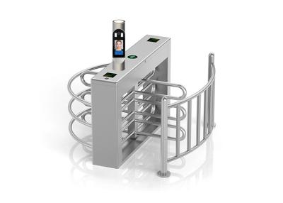 China Bi-directional SS304 Half Height Turnstile with 30 Person/Minute Flow Rate for Secure Passage Control for sale