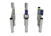 China SUS304 Biometric Recognition Glass Turnstile Gate with 50persons/min Speed for Secure Access Control for sale
