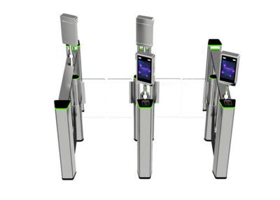 China SUS304 Biometric Recognition Glass Turnstile Gate with 50persons/min Speed for Secure Access Control for sale