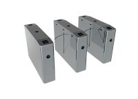 China RS485 120W SS304 Waist High Flap Turnstile Barrier Gate for School and Office for sale