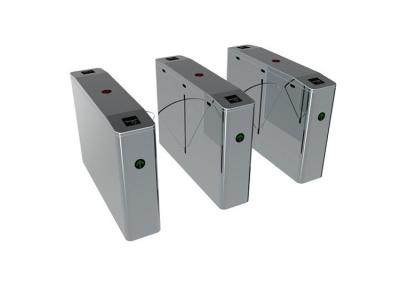 China RS485 120W SS304 Waist High Flap Turnstile Barrier Gate for School and Office for sale