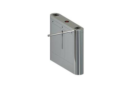 China SS304 NFC Access Control Drop Arm Turnstile with 30 Person Per Minute Flow Rate for sale