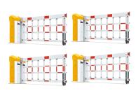 China 5 Million MTBF 250W Rated Power Airborne Barrier Gate with 1168mm Height for Vehicle Traffic Control for sale
