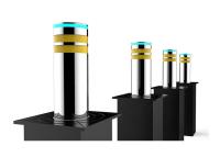 China SUS304 Stainless Steel Hydraulic Rising Bollard with LED Warning Light and 8k Mirror Surface for sale