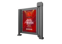 China 180 Degree Opening Pedestrian Barrier Gate with DC24V Power Supply and Brushless DC Motor for sale