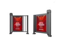 China Public Service Anti-Crash Metal Advertising Barrier Gate 25W DC24V Automatic Barrier Gate for sale