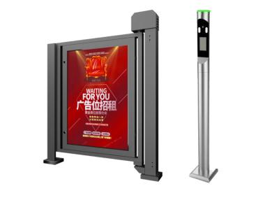 China Anti-Crash Metal DC24V Advertising Barrier Gate with LED Light Band for Pedestrian Safety for sale