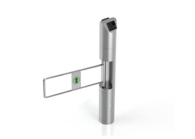 China Pedestrian Swing Arm Turnstile with RGB LED Indicator SUS304 Framework and IP44 Rated Swing Barrier Gate for sale