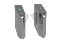 China SS304 Stainless Steel BLDC Motor Acrylic Wing Automatic Flap Barrier Gate Turnstile for sale