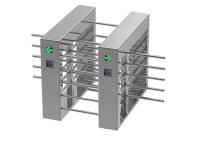 China 1.2mm Thickness RFID Card Entry Waist Height Turnstile with SUS304 Stainless Steel for Secure Access Control for sale