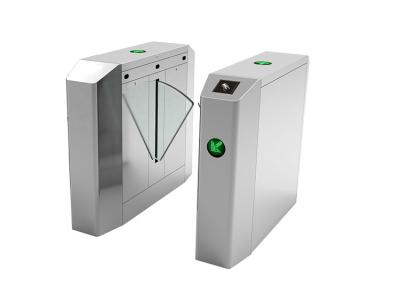 China SS304 Stainless Steel Bi-directional IP44 Rated Retractable Flap Barrier Gate for Secure Access Control for sale