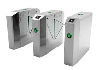 China 1.2mm Thickness IP44 LED Indicator Flap Barrier Gate Retractable Flap Barrier for Secure Access Control for sale