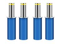 China 8k Mirror Surface Anti-Collision Hydraulic Rising Bollards with 220V Power Supply for sale
