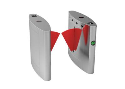 China Wire Drawing Surface BLDC Motor IP44 Rated Flap Barrier Gate for School Stadium Access Control for sale