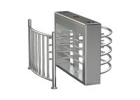 China SS304 RFID Waist Height Turnstile with 30W Power and 0.2S Response Time for Secure Access Control for sale