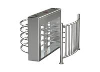 China SUS304 Stainless Steel DC24V Waist Height Turnstile with 450mm Arm and LED Indicator for sale