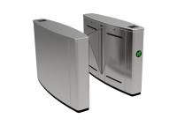 China Stainless Steel DC24V RS485 Flap Barrier Gate Access Control Turnstile with Brushless Motor for sale