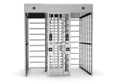 China IP45 Double Door Full Height Turnstile Gate with 24V Rapid Identification and 0.2S Response Time for sale