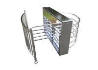 China SS304 Stainless Steel IP55 Rated Half Height Turnstile with 450mm Arm for Secure Access Control for sale