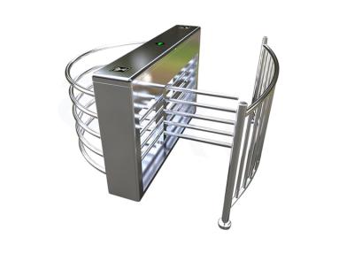 China SS304 Stainless Steel Half Height Turnstile with 450mm Arm and IP55 Rating for Secure Access Control for sale