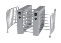 China Anti Reverse Half Height Turnstile with LED Indicator and IP55 Rating Waist High Barrier Gate for sale