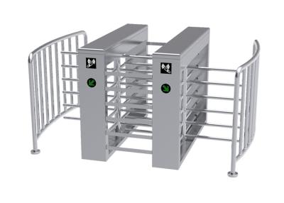 China Anti Reverse Half Height Turnstile with LED Indicator and IP55 Rating Waist High Barrier Gate for sale