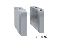 China Wire Drawing Automatic Flap Barrier Glass Retractable LED Indicator for sale