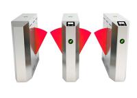 China PU Foam Flap Barrier Gate AC100V Acrylic Wing Dry Contact Communication for sale
