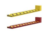 China Speed Reducer Vehicle Tyre Spike Barrier 304 Stainless Steel Hot Dip Galvanization for sale