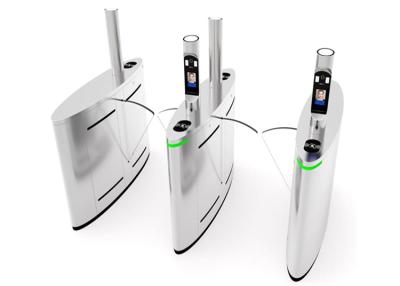 China Bi-directional Stainless Steel 304 Flap Barrier with Face Recognition Access Control Turnstile for sale