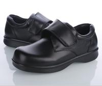 China Diabetic Foot Leather Shoes Corrective Diabetic Care Products Leat Leather Shoes Comfort for sale
