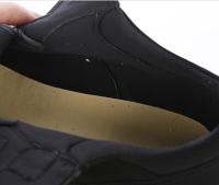 China Diabetic Shoes Daily Casual Healthcare Flat Shoes Orthotics Shoes Black Shoes Comfortable for sale