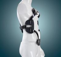 China Hyperextension Jewett-style Adjustable Back Orthosis Back Support Brace Black High Quality for sale