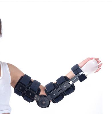 China Double Wheel Adjustable Delux Hinged Arm Brace Arm Orthosis Elbow-joint Mobilizer Orthosis for sale