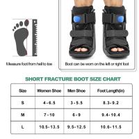 China Air Walker Boot Fracture Boot Short Walking Protective Boot Fits Left or Right Foot Ankle for Injuries Fractures Sprains Black for sale