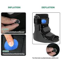 China Air Walker Boot Fracture Boot Short Walking Protective Boot Fits Left or Right Foot Ankle for Injuries Fractures Sprains Black for sale
