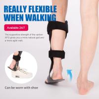 China Carbon Fiber AFO Brace Ankle Foot Orthosis AFO Rehabilitator Foot Drop Brace for Drop Foot, Ankle Instability or Limb Spasticity for sale