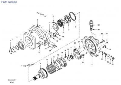 China Volvo Swing Motor EC360 SA8230-31780 slewing motor for excavator parts for sale