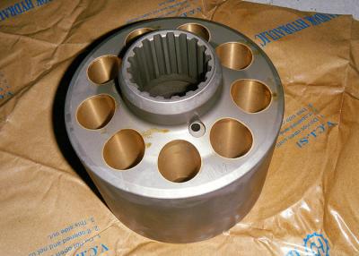 China PC300-6 	Excavator Hydraulic Pump Parts HPV132 Cylinder Block 708-2H-04140 708-2H-23160 for sale