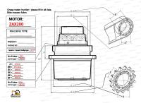 China Hitachi excavator 9168003 9195451 Travel motor assembly replacement cost for HMGF36 ZX200 ZX200-6 for sale