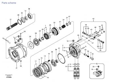 China VOE14552686 VOE 14521451 SA 1142-00930 swing motor gearbox Excavator M5X130 EC210B EC200B EC220D for sale