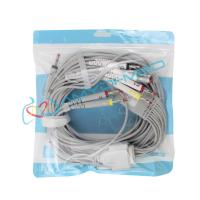 China Compatible Edan SE-3 SE-601A 10 Lead EKG Cable 15 Pin DB15P with IEC Banana 4.0 2.4m for sale