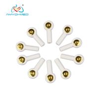 China ECG Spare Parts Banana 4.0mm Snap Connectors for ECG Cable White ABS for sale