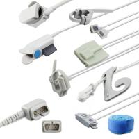 China DB9-6P TPU Reusable SpO2 Sensor Cable Gray 3.0M Adult Finger Tip For CSI for sale