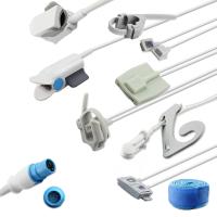 China TPU Gray 10ft SpO2 Finger Sensor for Siemens Drager Monitors Round 7 Pin for sale