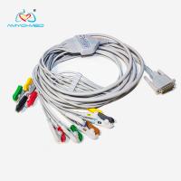 China SCHILLE Bionet Patient Monitor ECG EKG Cable DB15P 10 Lead Clip 2.4m IEC Standard for sale