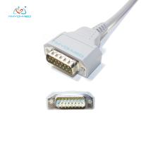 China Medical EKG Cable DB15P 10 Lead AHA Standard 2.4m for GE Patient Monitors for sale