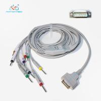 China Medical EKG Cable DB15P 10 Lead AHA Standard 2.4m for GE Patient Monitors for sale