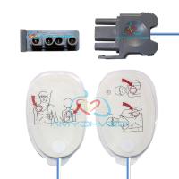 China Disposable Defibrillation Electrodes Adult Child AED Pads 1.2m Cable 4 Pin for sale