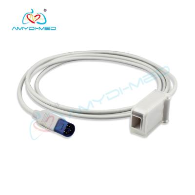 China HP M30 Compatible Patient Monitor SpO2 Cable 8 Pins TPU 2.4M for sale